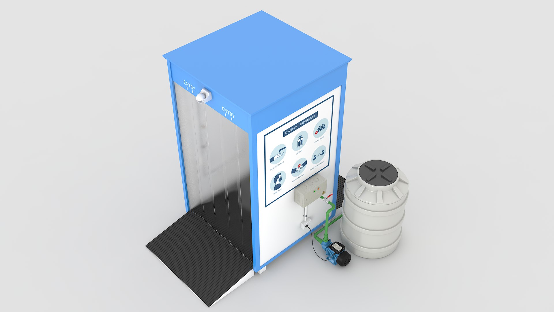Sanitizing Booth 3D Model - TurboSquid 1597430