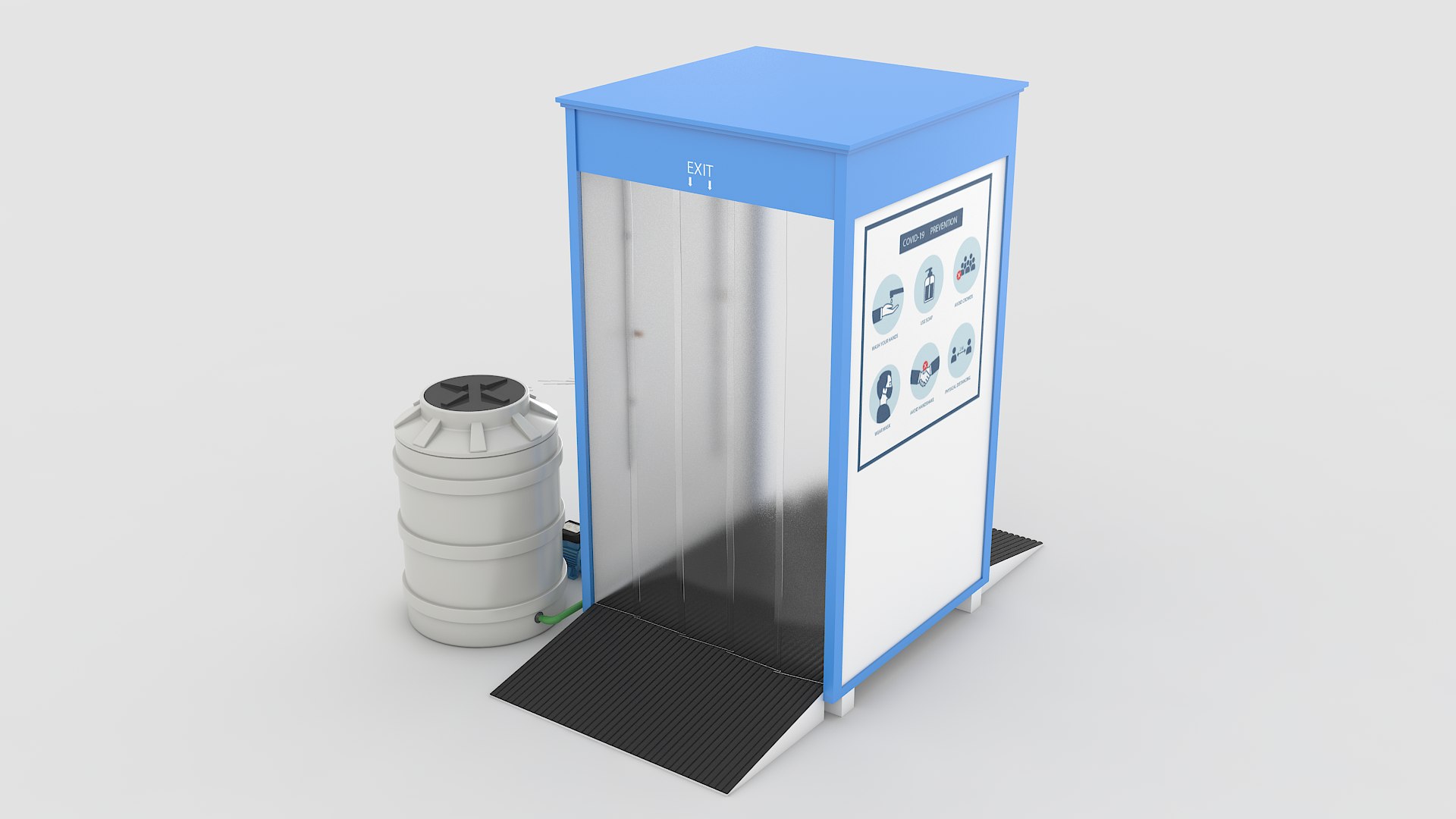 Sanitizing Booth 3D Model - TurboSquid 1597430