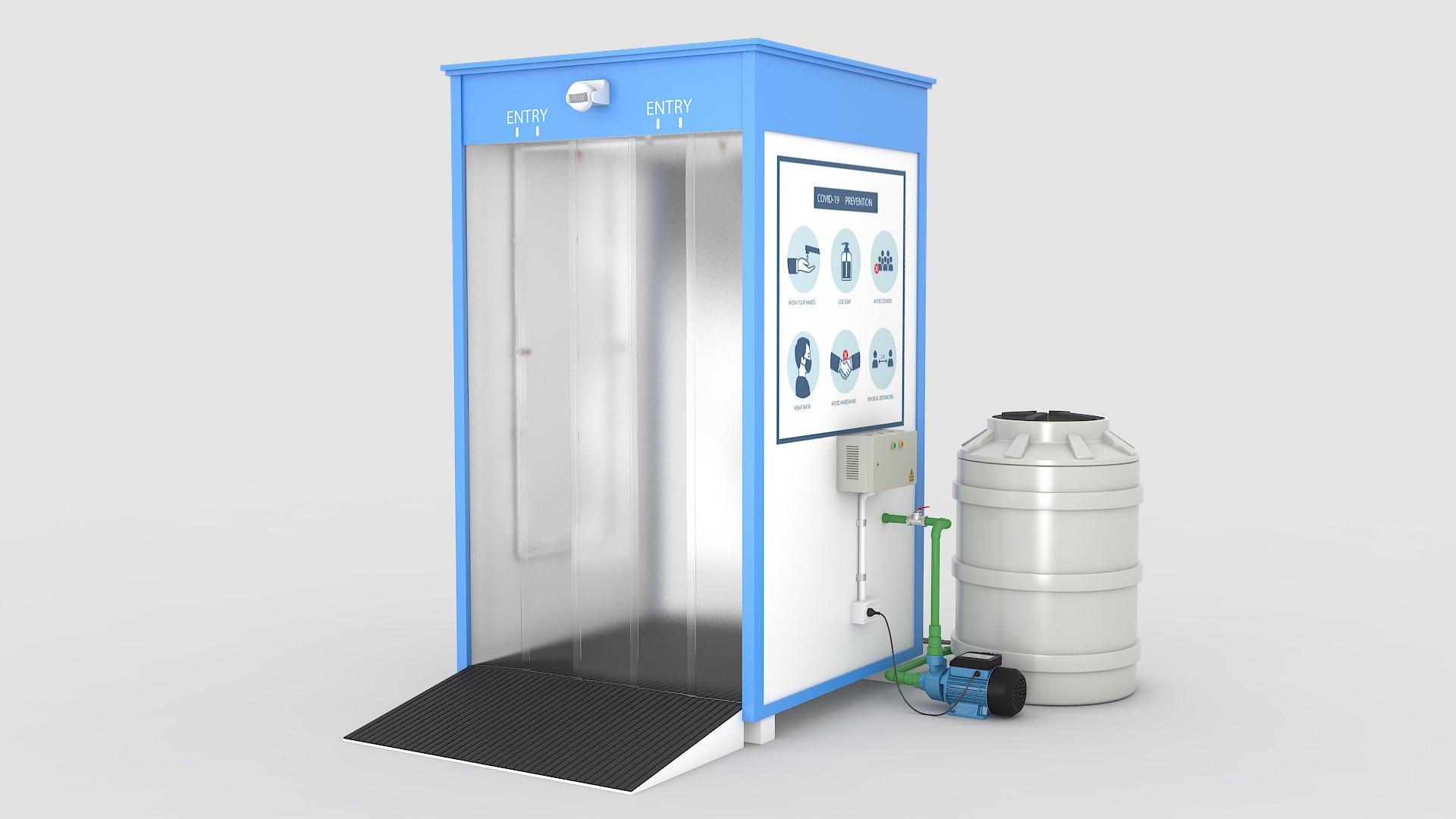Sanitizing Booth 3D Model - TurboSquid 1597430