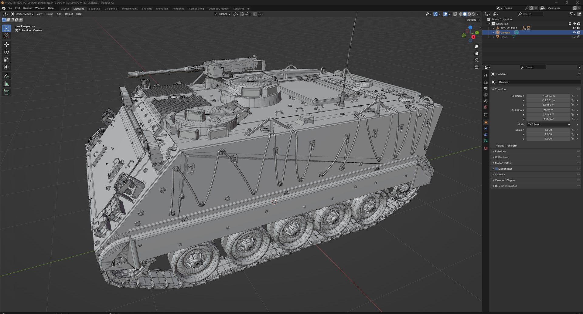 M113 Armored Personnel Carrier APC 3D Model - TurboSquid 2250447