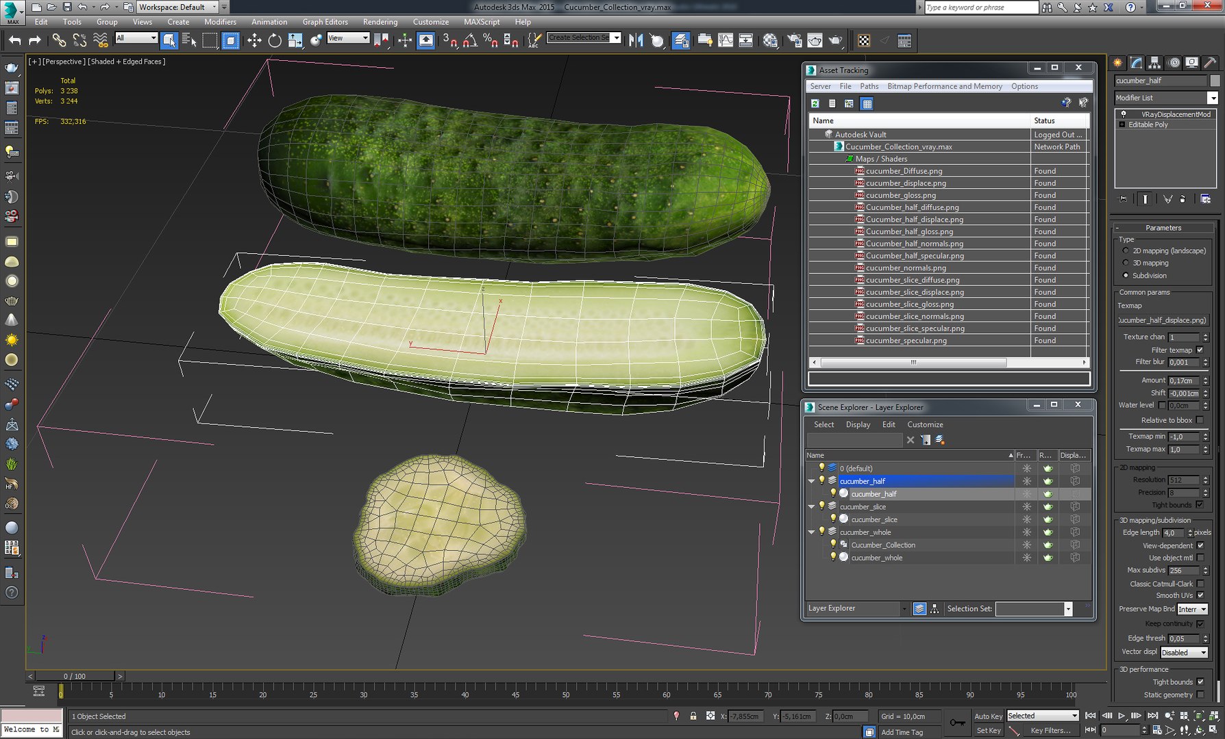 Cucumber 3D - TurboSquid 1220510