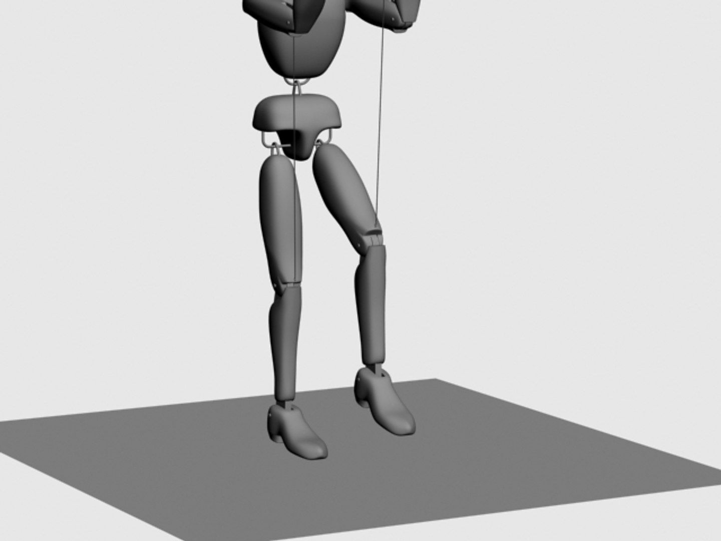 String Puppet 3d Model