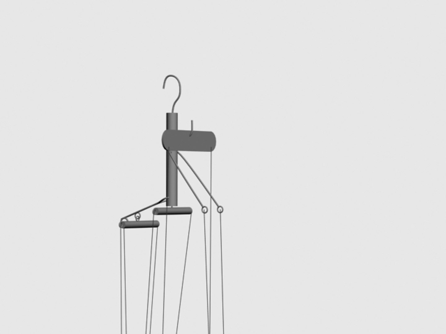 String Puppet 3d Model