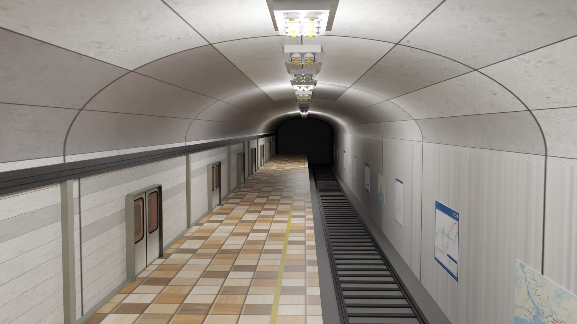Subway Station 3D Model - TurboSquid 2178892