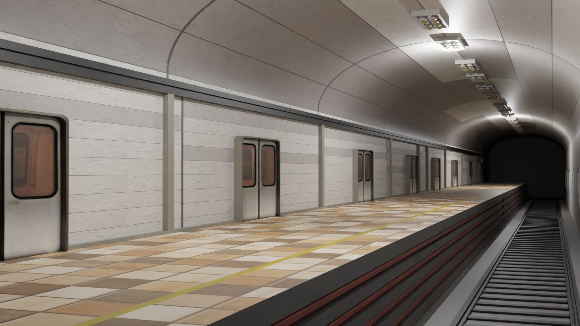 Subway Station 3D Model - TurboSquid 2178892