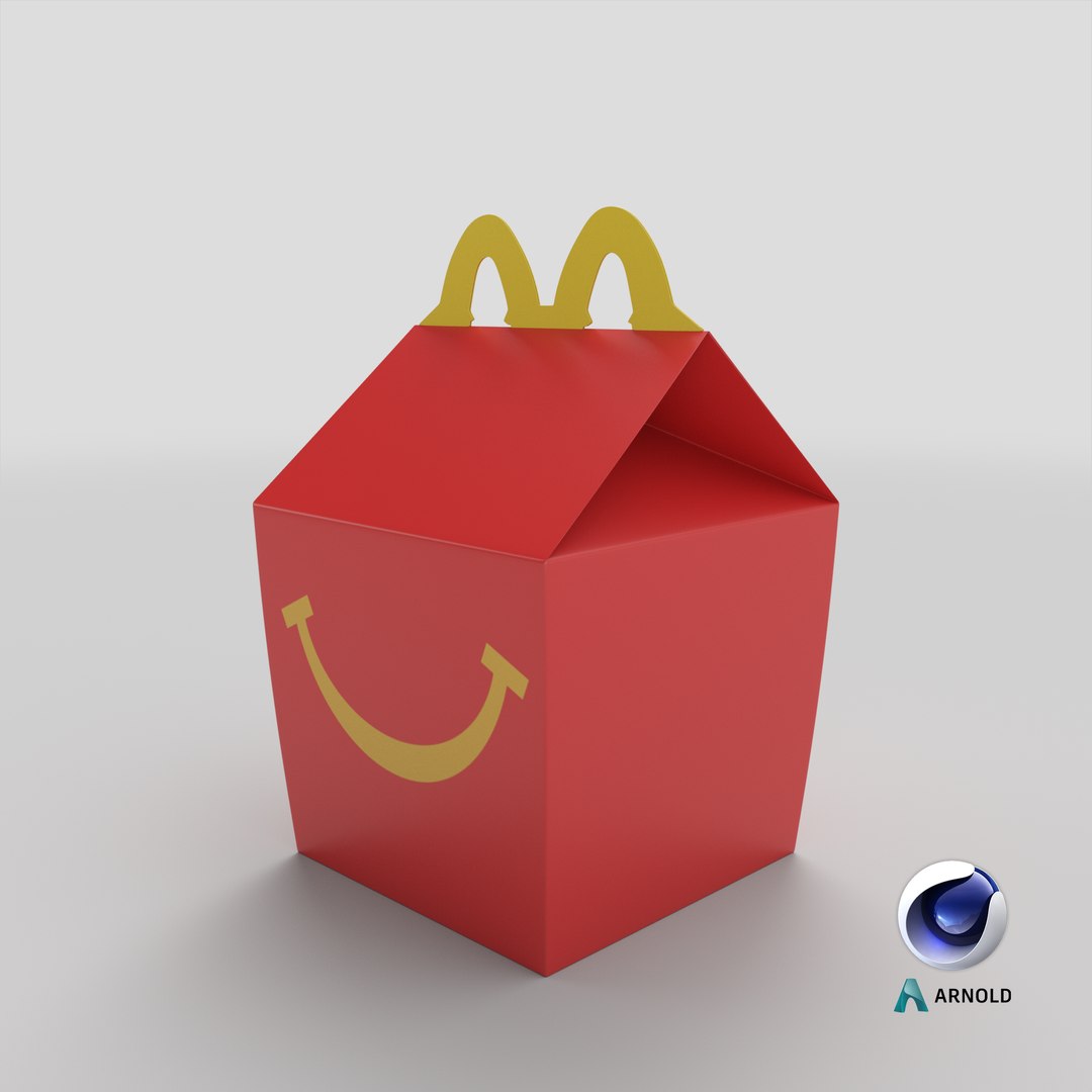 Detailed Happy Meal Box 3D Model - TurboSquid 2041685