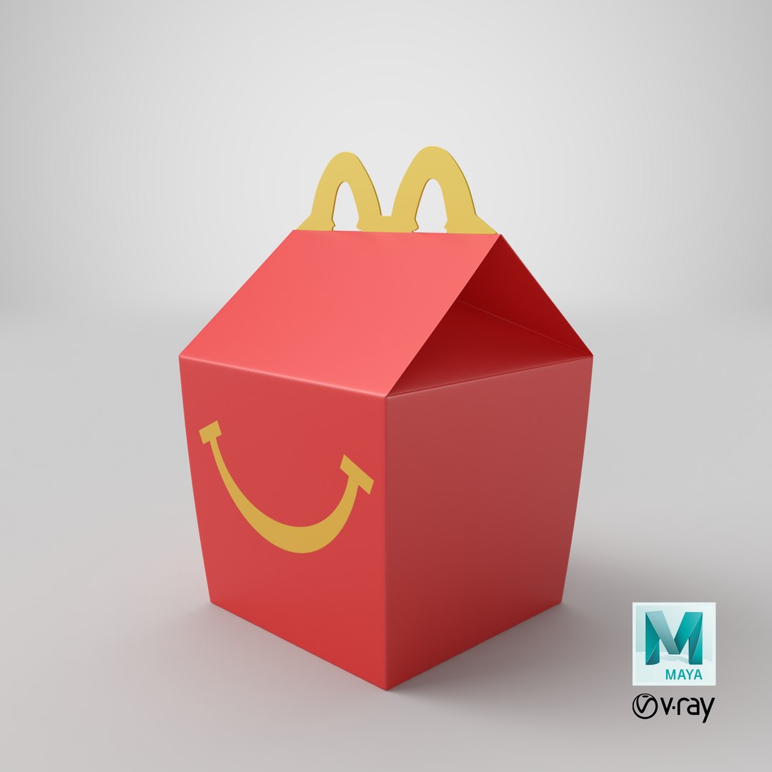 Detailed Happy Meal Box 3D Model - TurboSquid 2041685