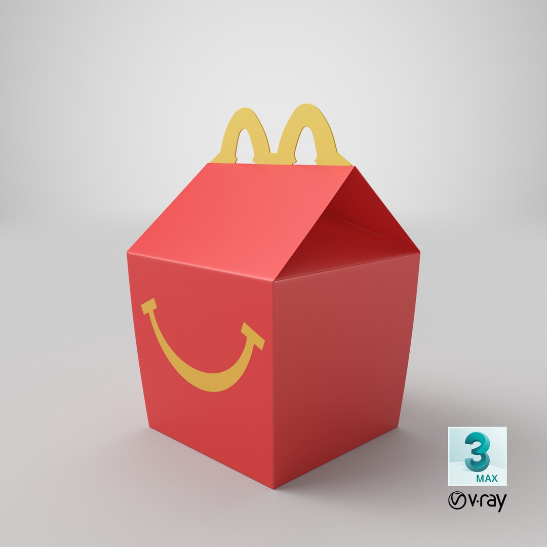 Detailed Happy Meal Box 3D Model - TurboSquid 2041685