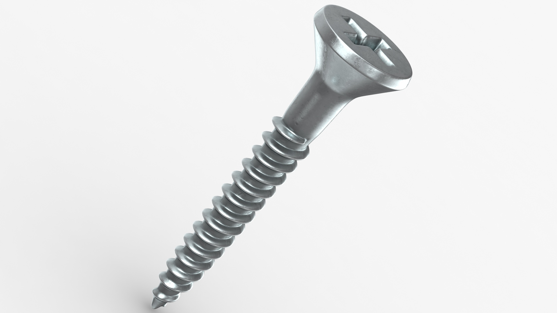 3D Head Half Thread Screw Model - TurboSquid 1588699