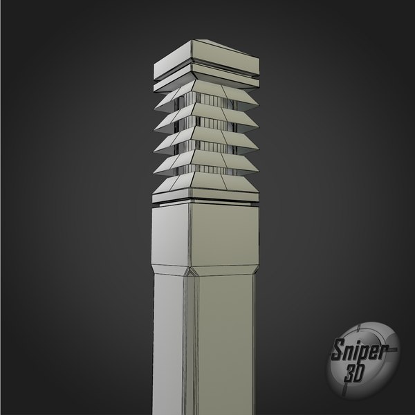 outdoor light 3d obj