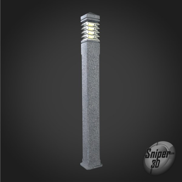 outdoor light 3d obj