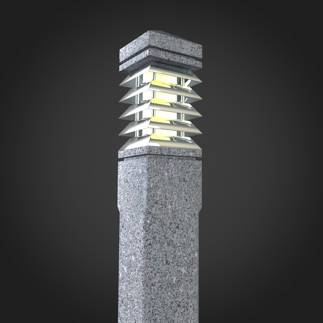 Outdoor Light 3d Obj