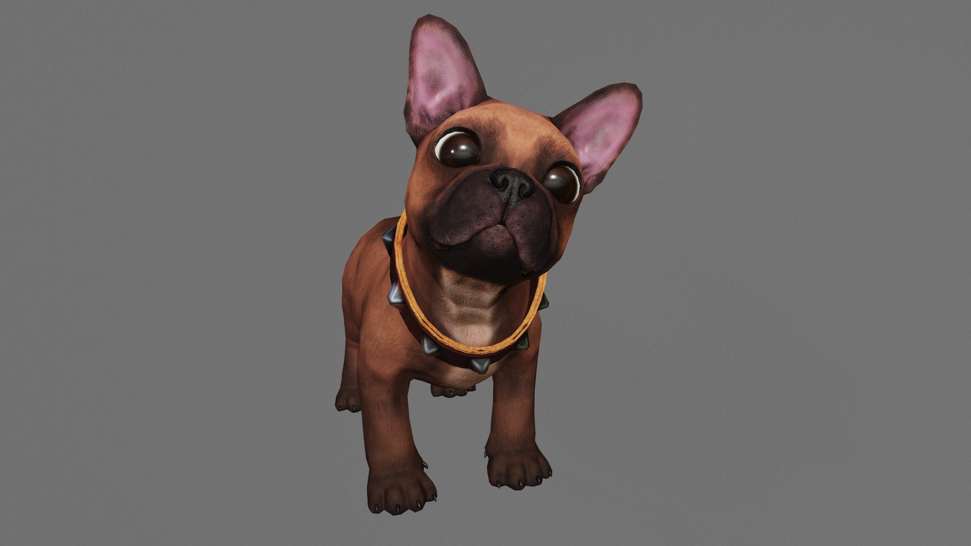 modelo 3d French Dog Animated Rigged - TurboSquid 2067669
