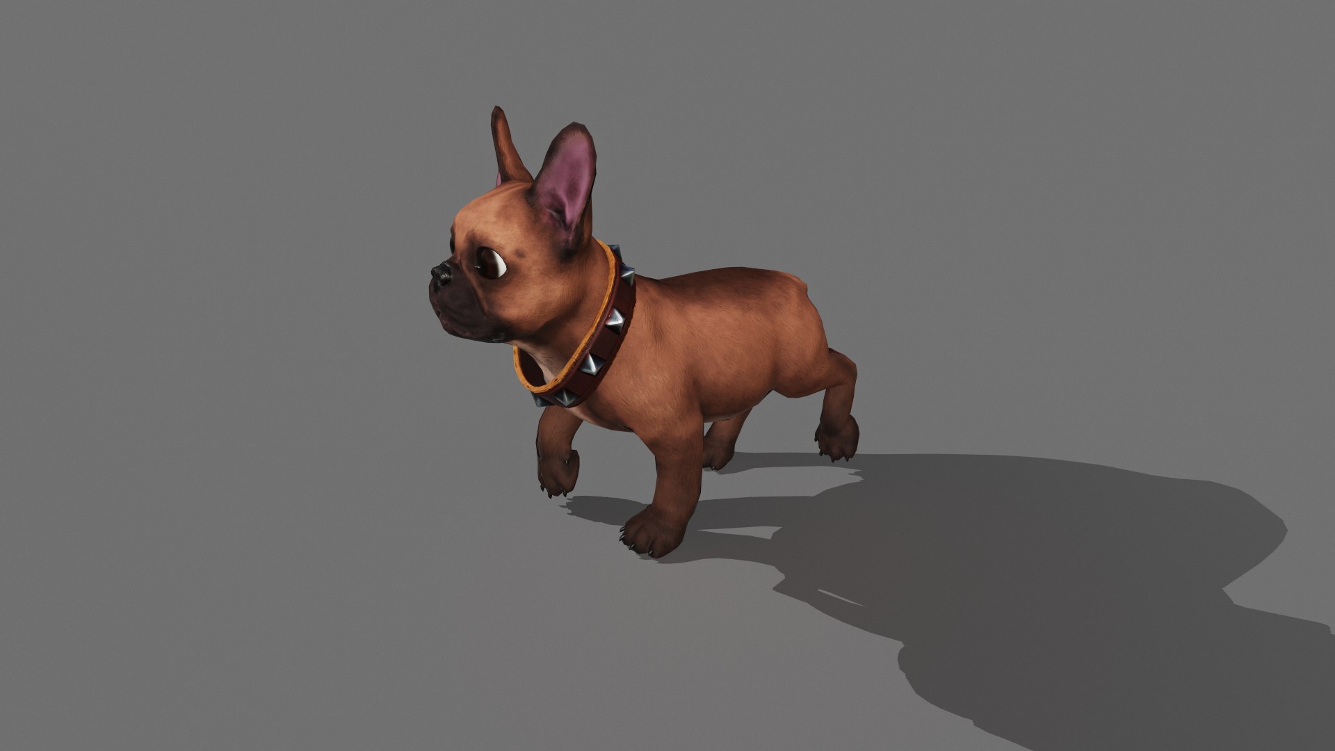 French Dog Animated Rigged 3D Model - TurboSquid 2067669