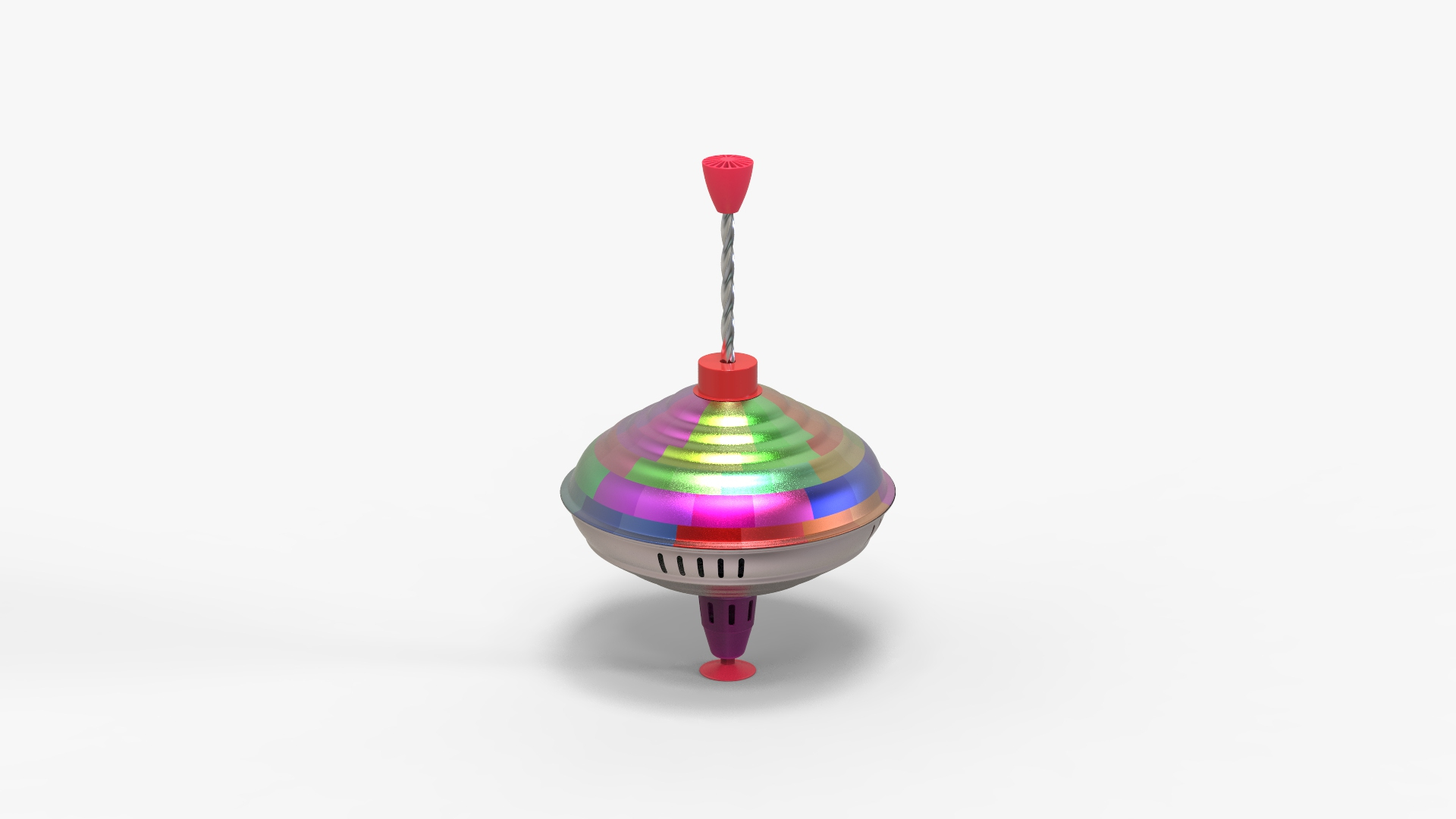 3D Retro Spinning Top - TurboSquid 1847965