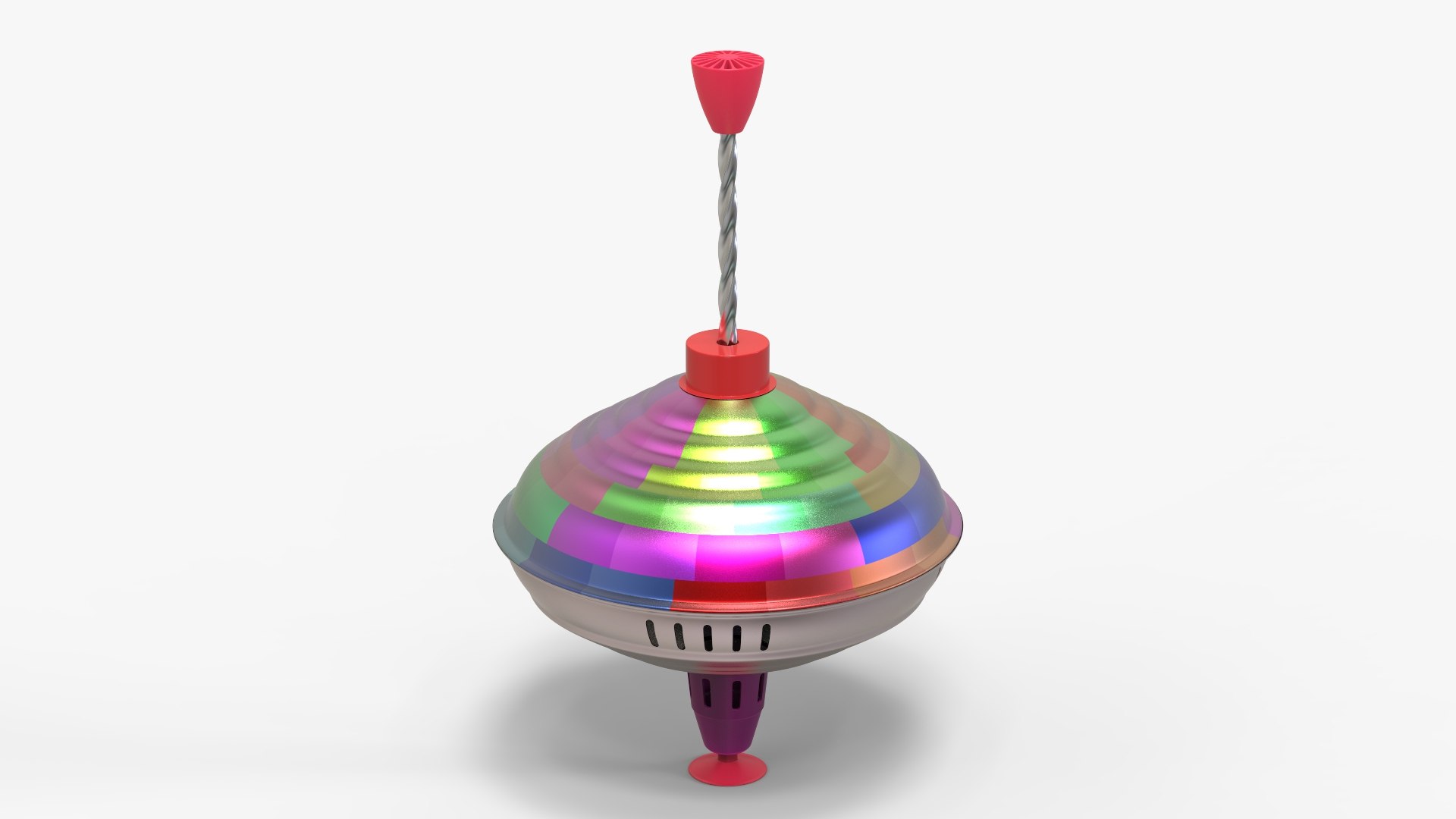 3D Retro Spinning Top - TurboSquid 1847965
