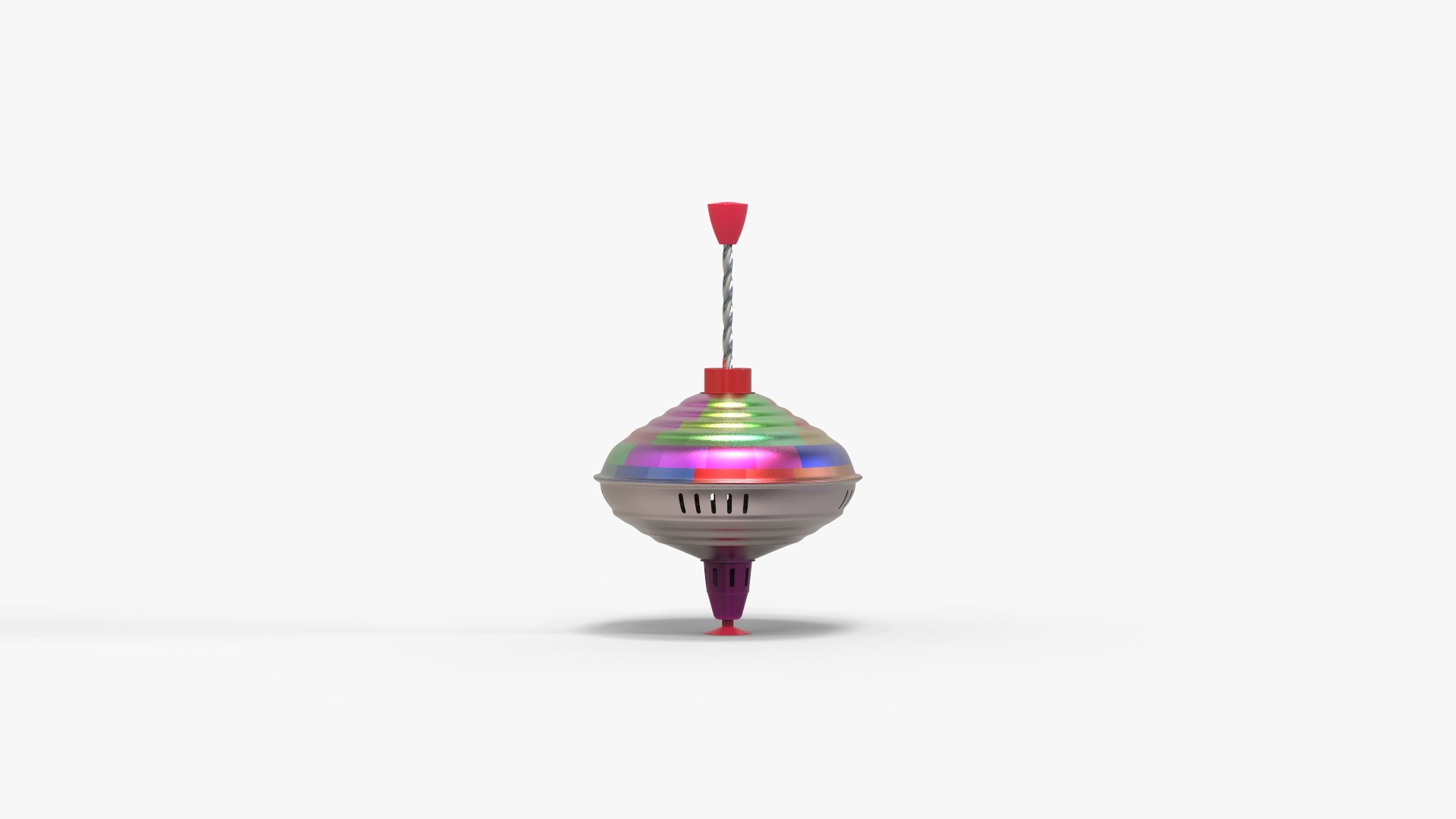 3D Retro Spinning Top - TurboSquid 1847965