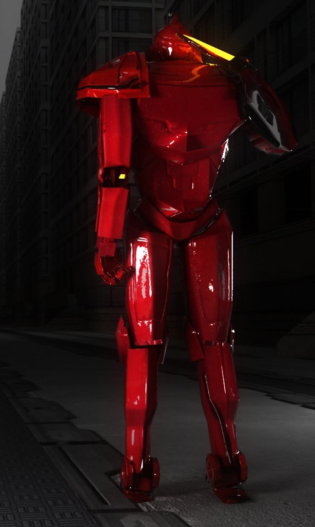 3ds max red mech 2010