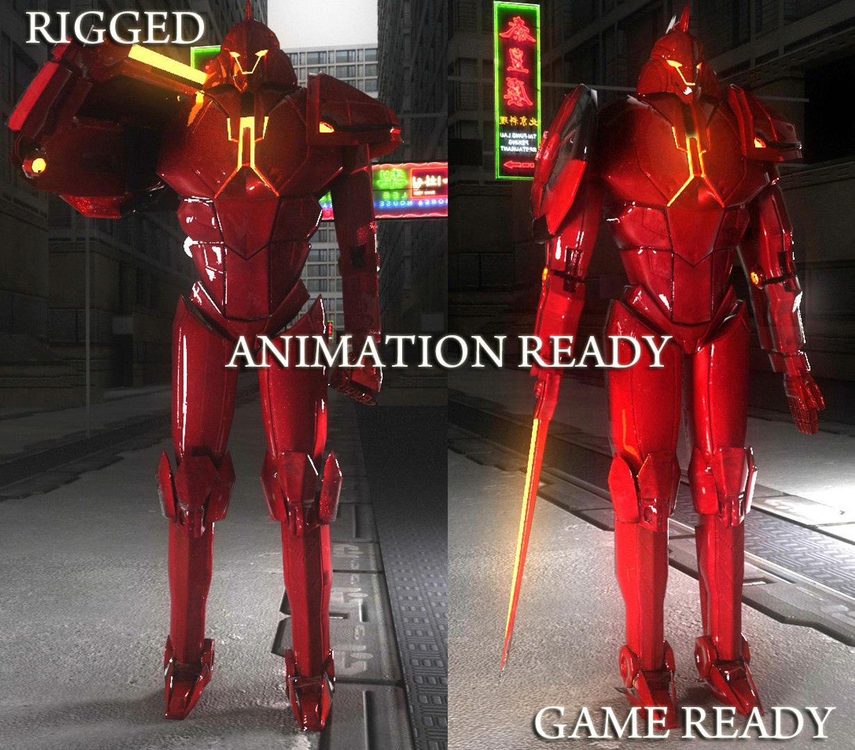 3ds max red mech 2010