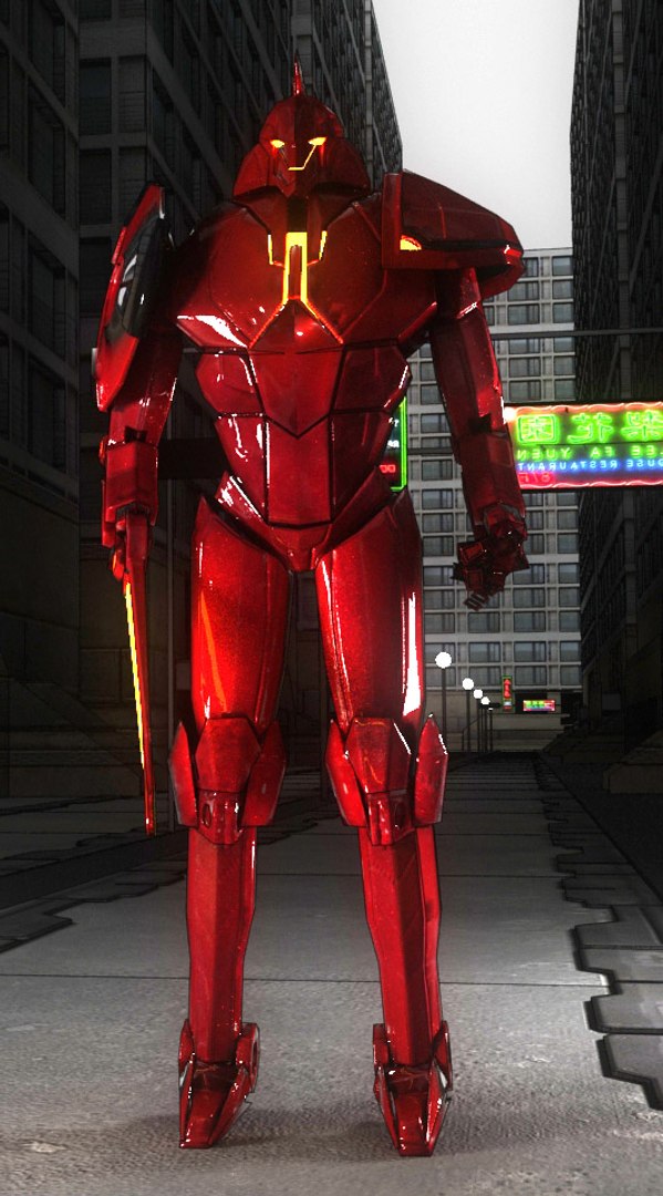 3ds max red mech 2010