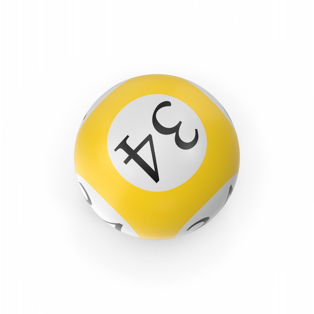 3D Bingo Ball 34 Model - TurboSquid 2414399