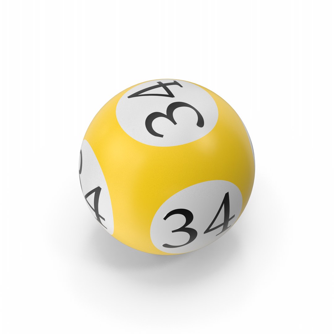 3D Bingo Ball 34 Model - TurboSquid 2414399