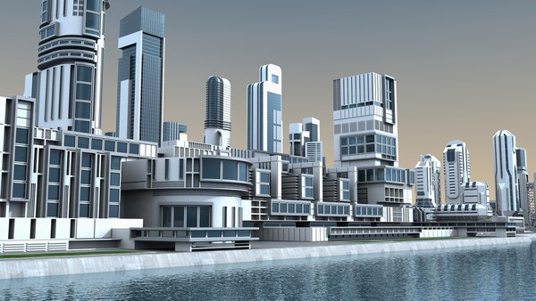 3D Future City 14 - TurboSquid 1816417
