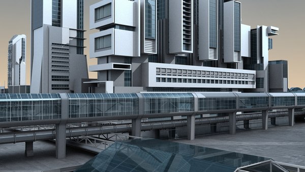 3D Future City 14 - TurboSquid 1816417