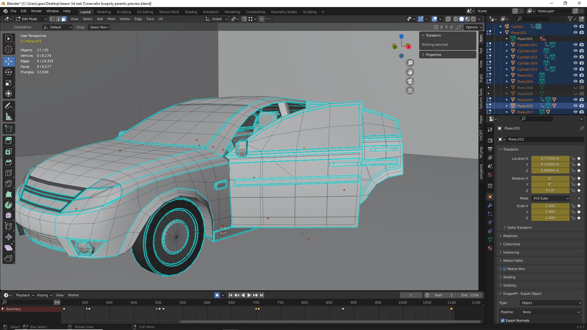 Lowpoly Hatchback 3D Model - TurboSquid 2080263