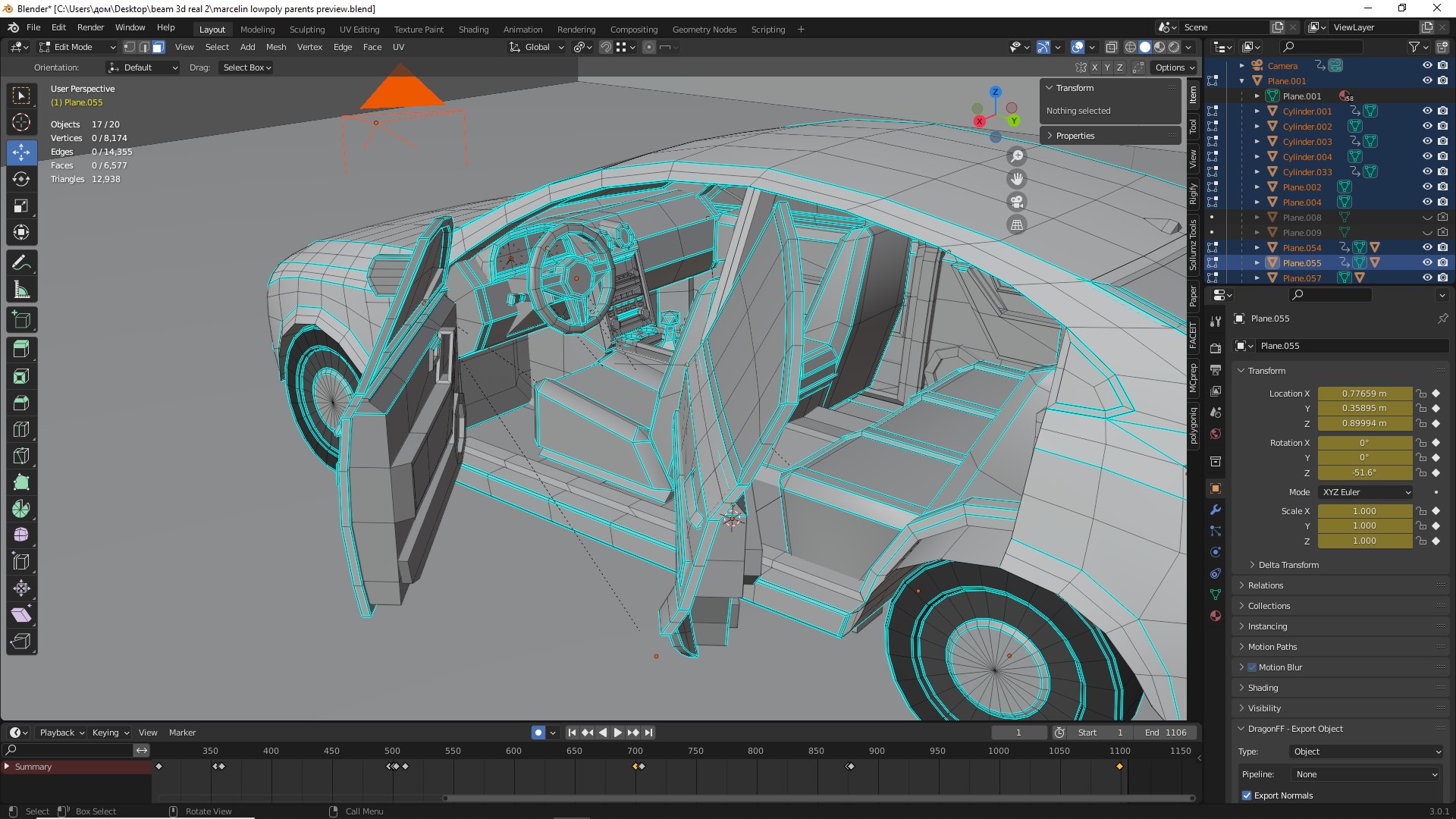 Lowpoly Hatchback 3D Model - TurboSquid 2080263