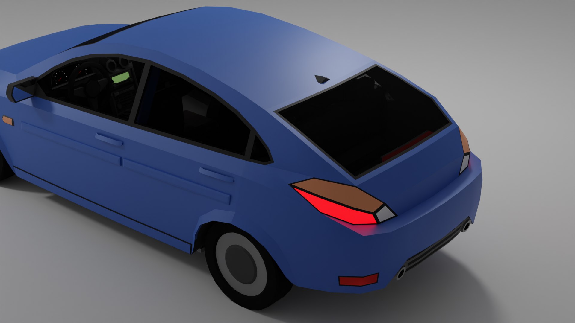 Lowpoly Hatchback 3D Model - TurboSquid 2080263