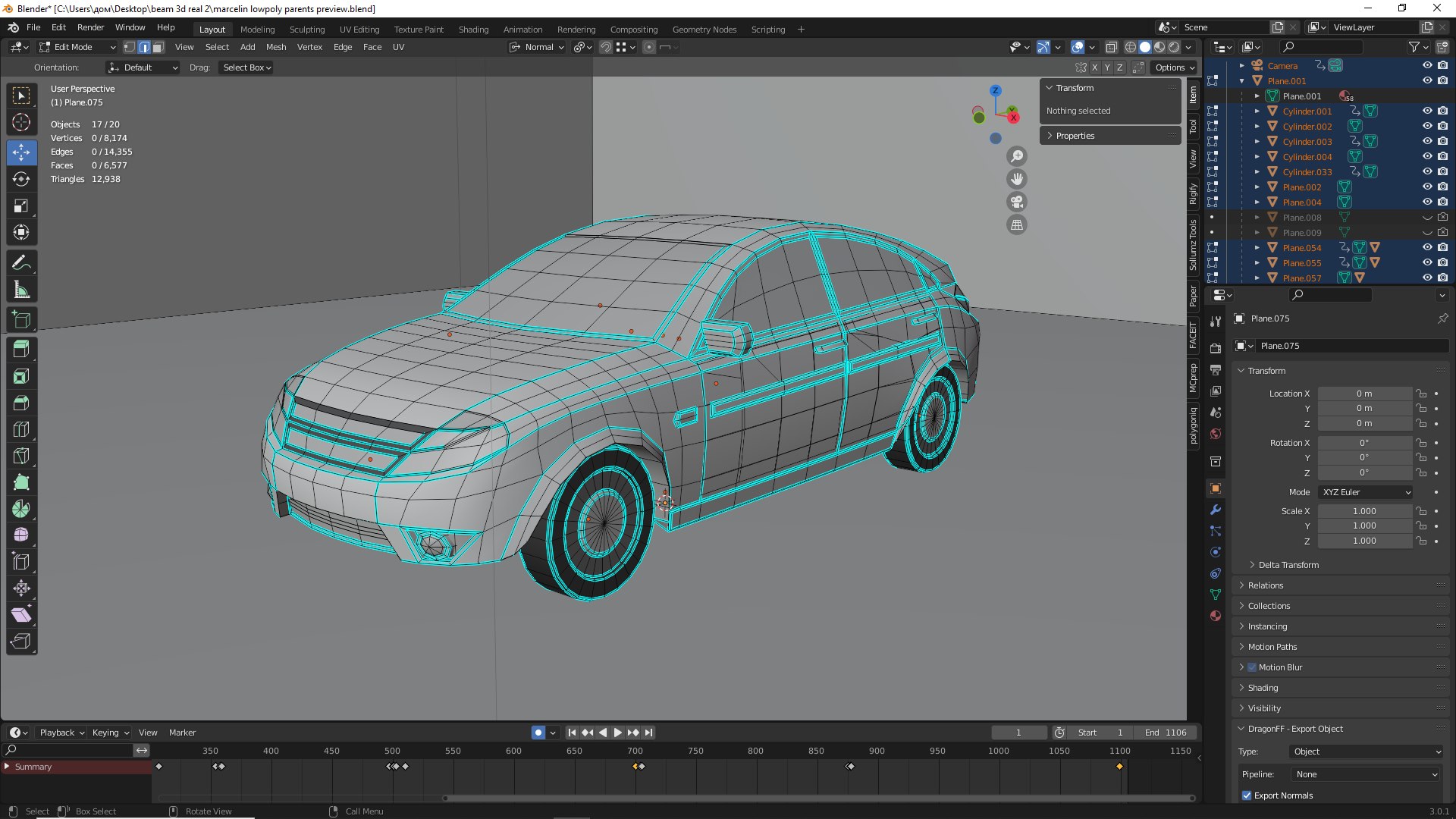 Lowpoly Hatchback 3D Model - TurboSquid 2080263