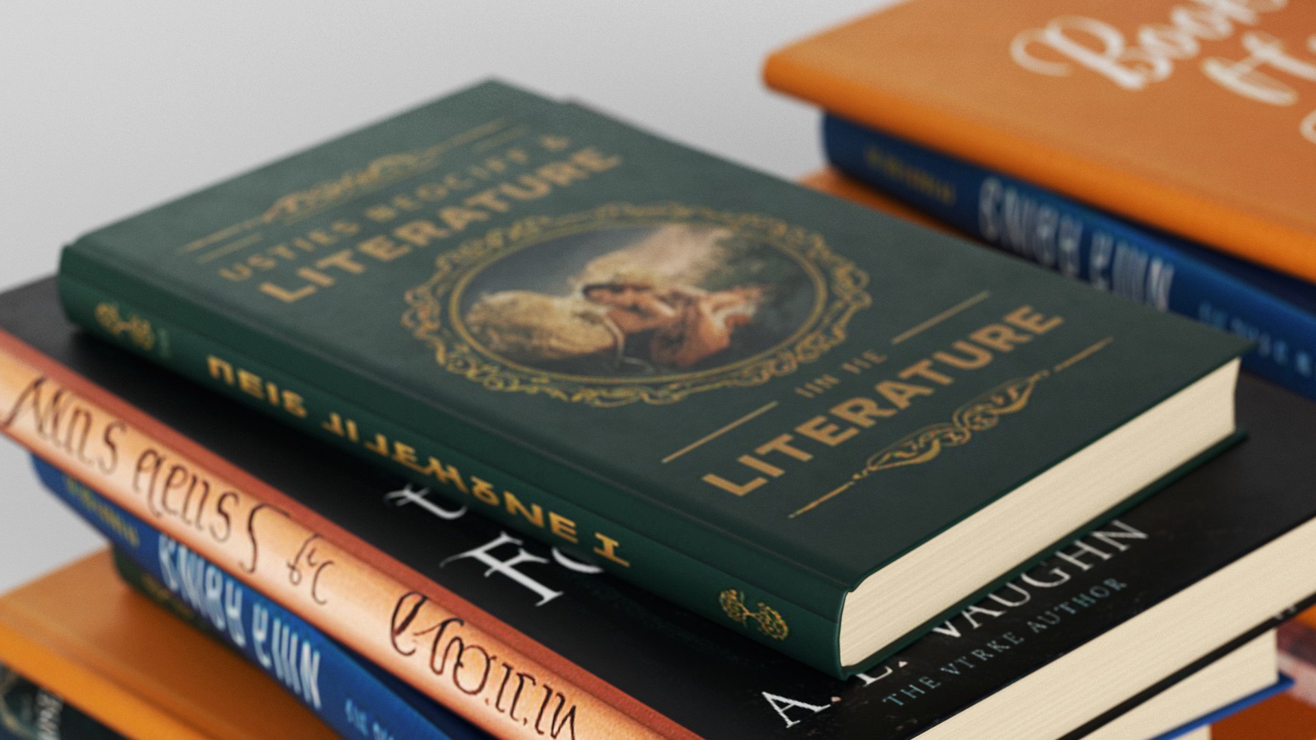 Hardcover Books Collection 3D Model - TurboSquid 2299565