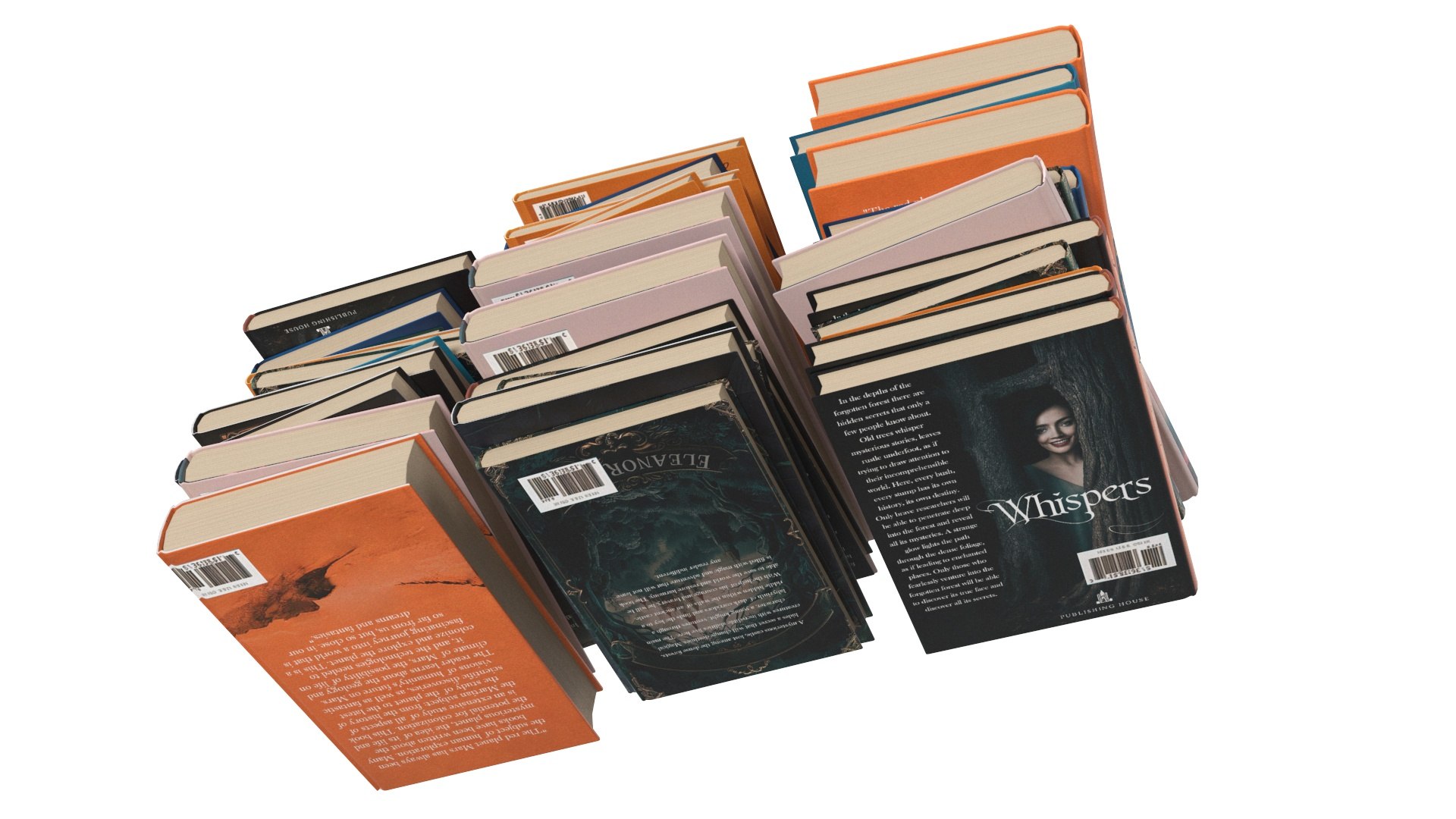 Hardcover Books Collection 3D Model - TurboSquid 2299565