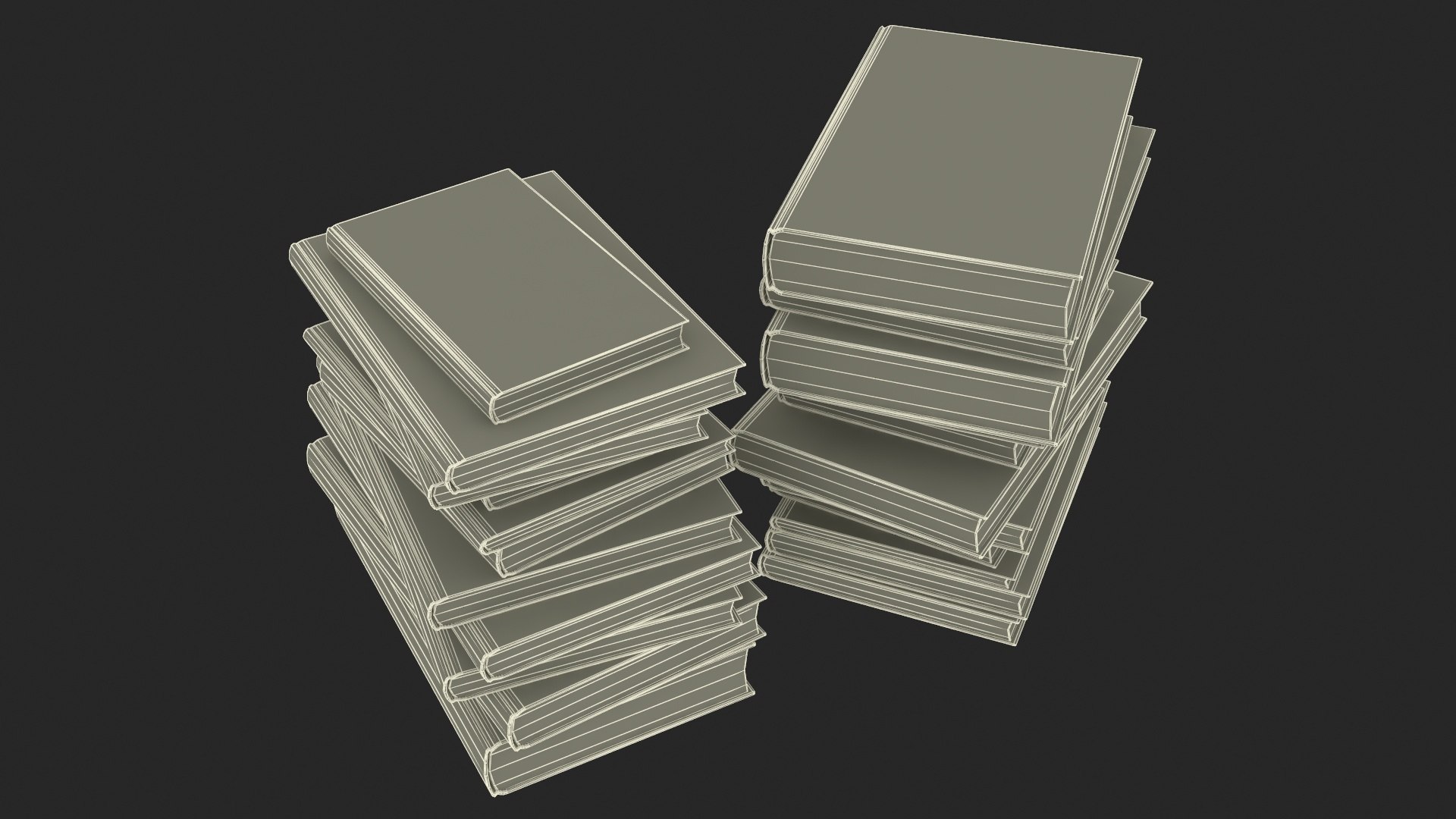 Hardcover Books Collection 3D Model - TurboSquid 2299565