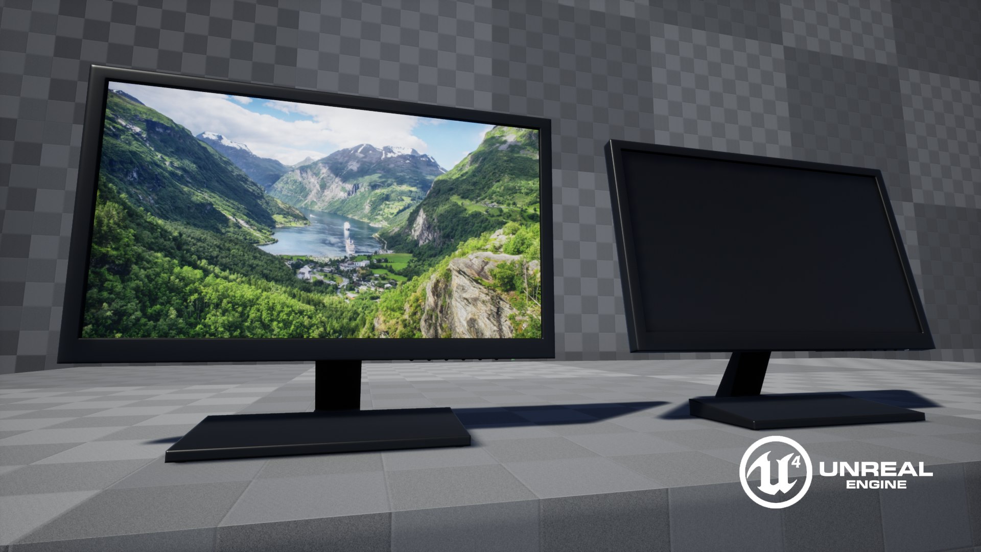 Low-poly computer monitor 3D model - TurboSquid 1528267