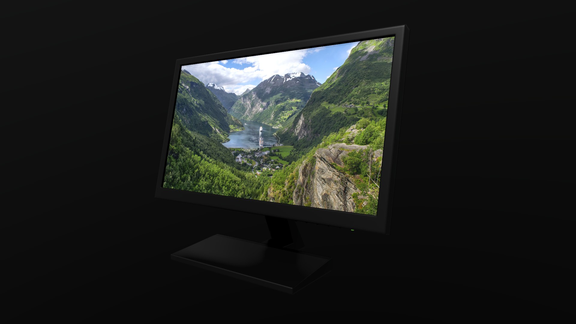Low-poly computer monitor 3D model - TurboSquid 1528267