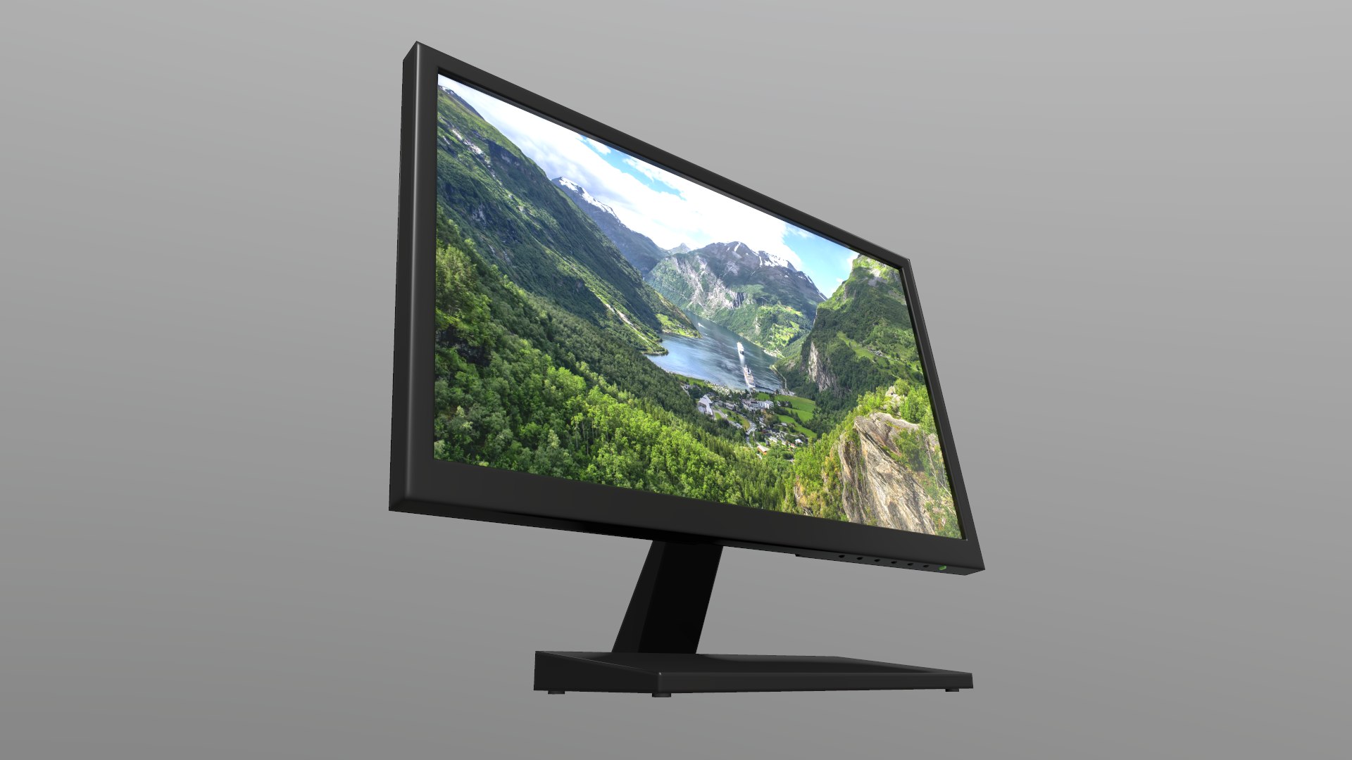 Low-poly Computer Monitor 3D Model - TurboSquid 1528267