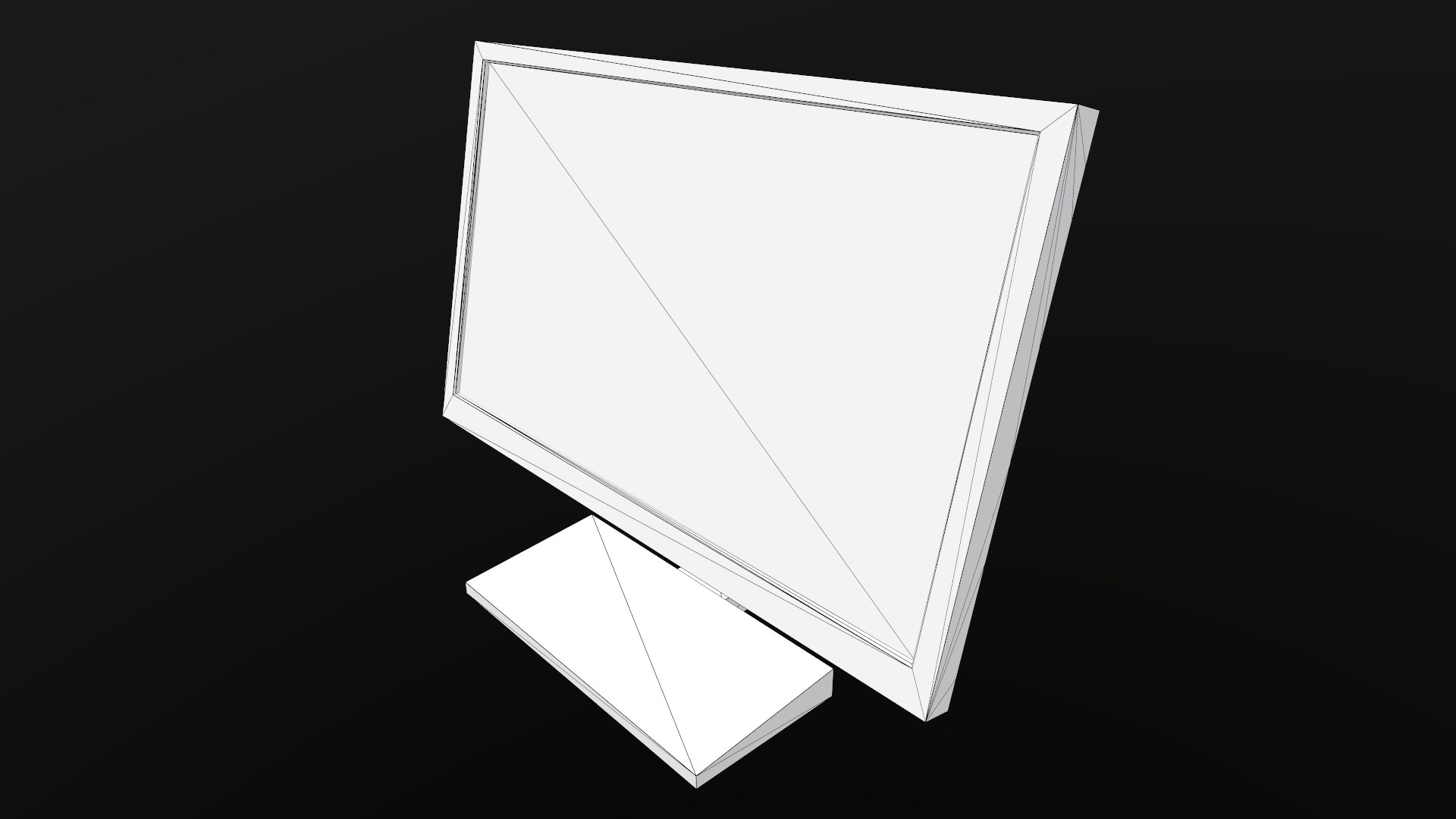 Low-poly computer monitor 3D model - TurboSquid 1528267