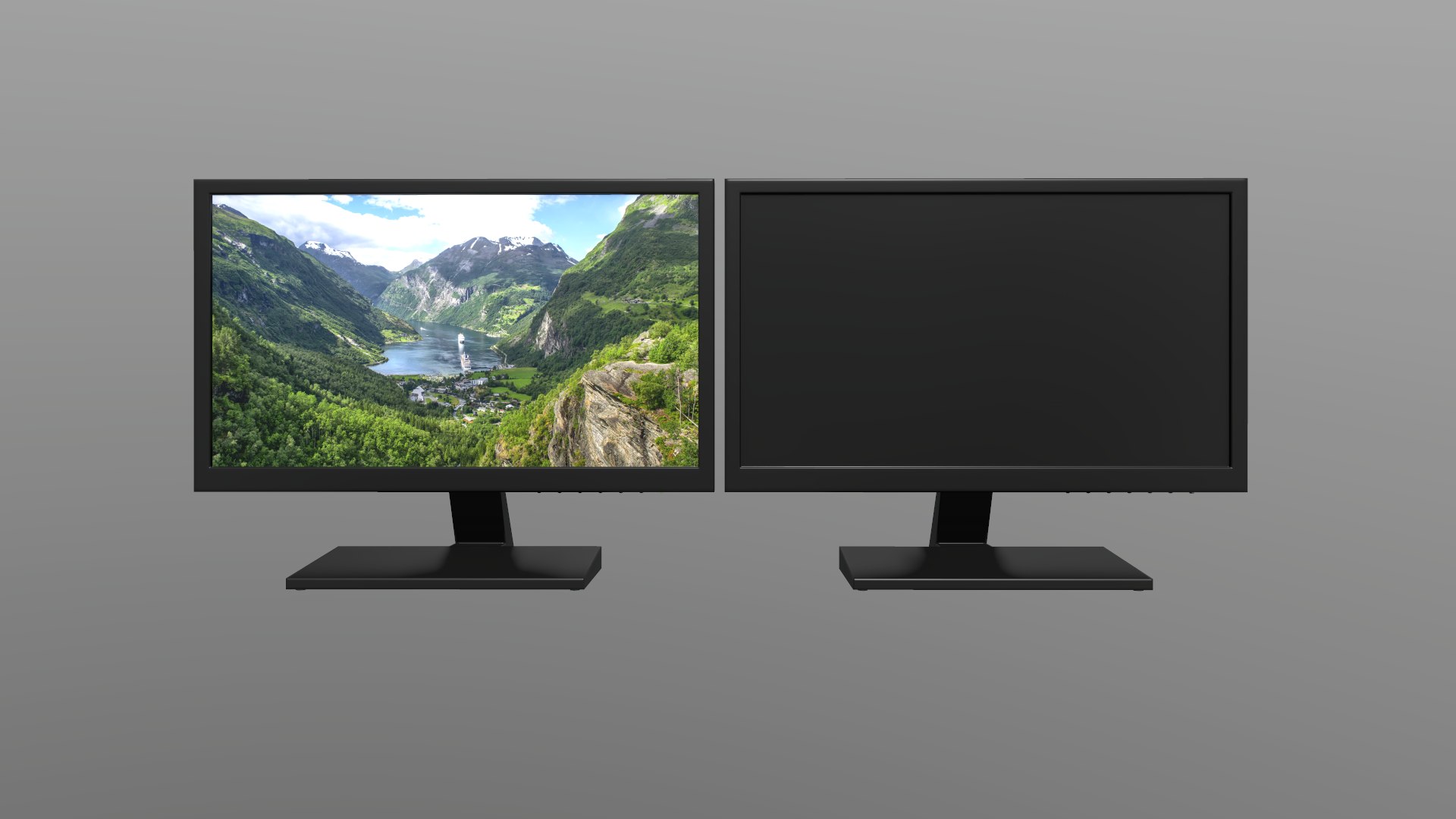 Low-poly Computer Monitor 3D Model - TurboSquid 1528267