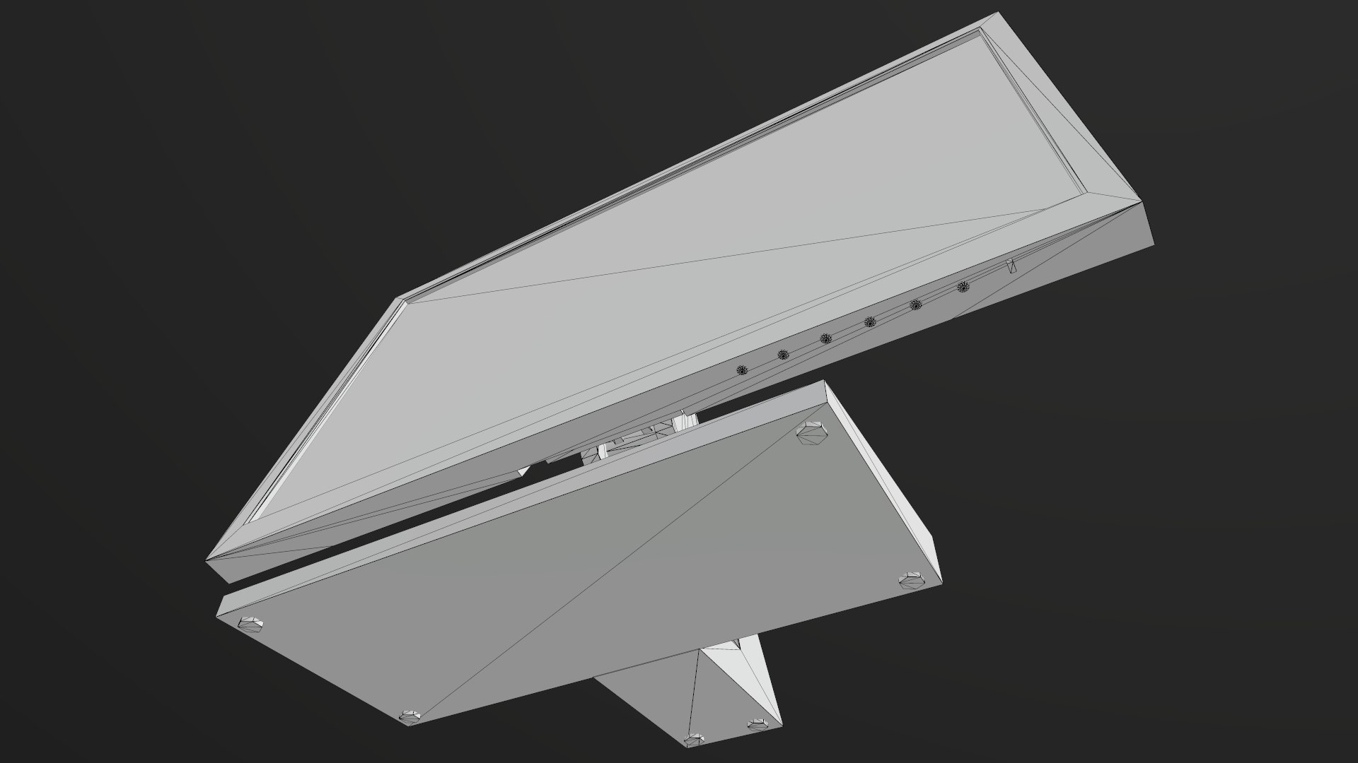 Low-poly computer monitor 3D model - TurboSquid 1528267