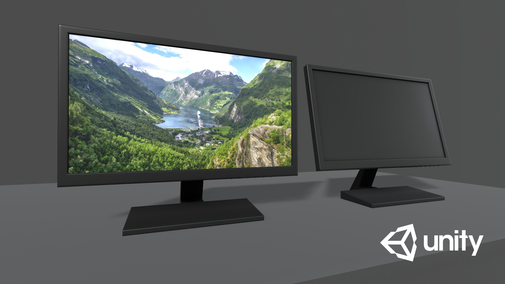 Low-poly computer monitor 3D model - TurboSquid 1528267