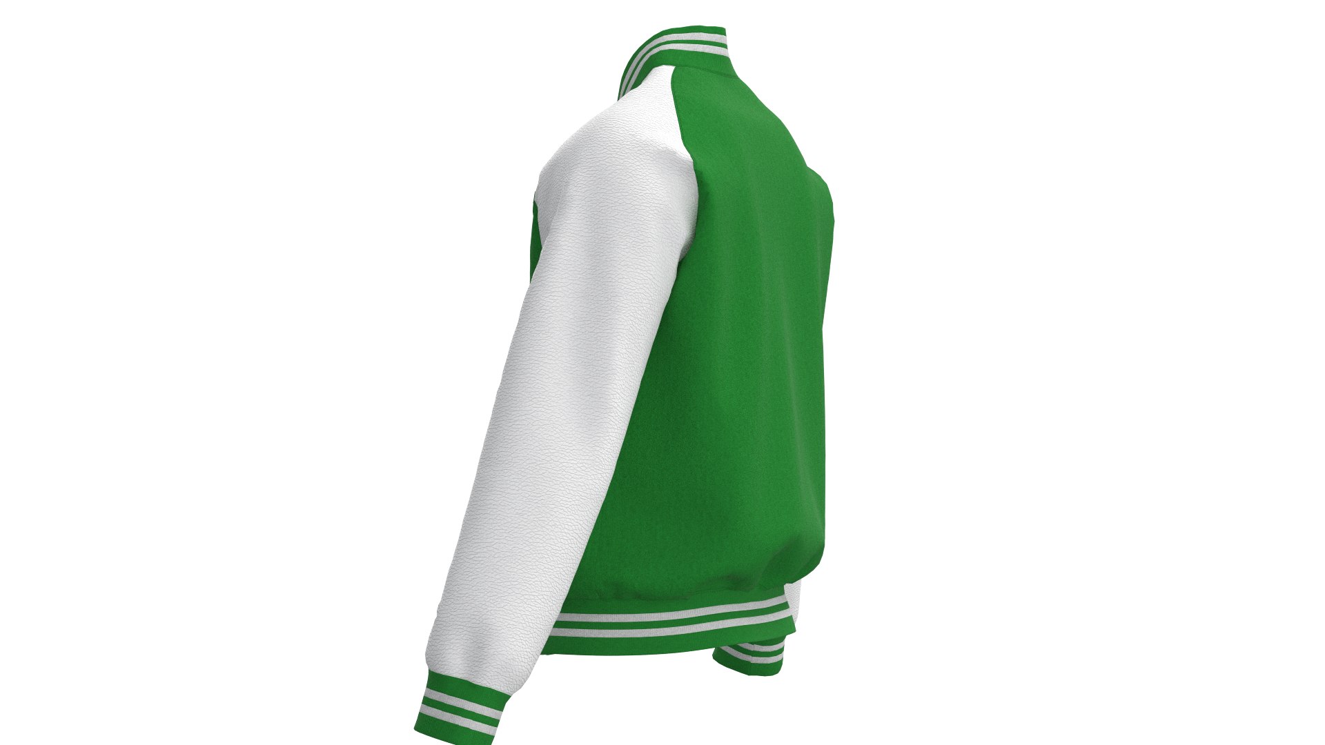 Male Raglan Varsity Jacket 3D Model - TurboSquid 2198437