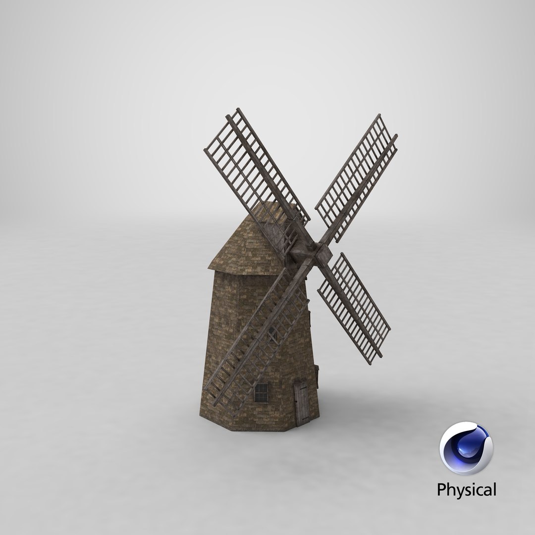 Old windmill 3D model - TurboSquid 1437101