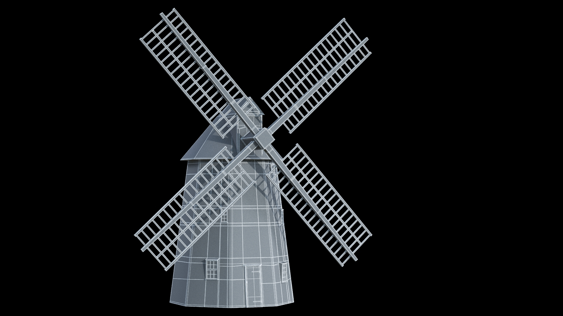 Old windmill 3D model - TurboSquid 1437101