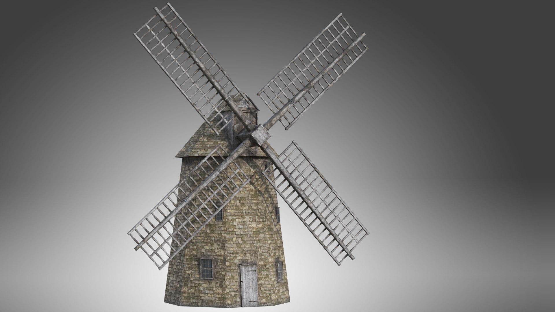 Old windmill 3D model - TurboSquid 1437101