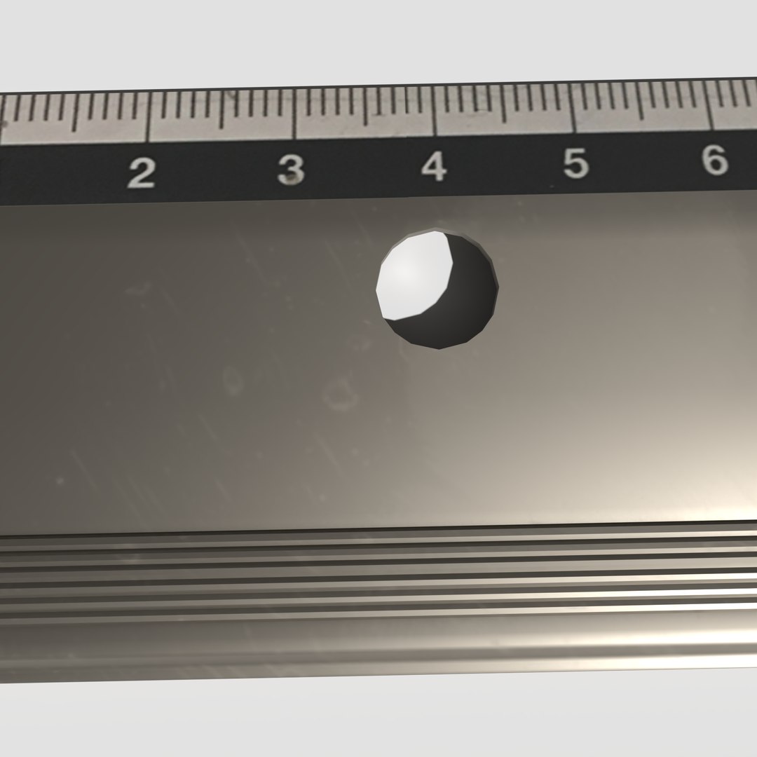 3D pbr metal ruler model - TurboSquid 1533538