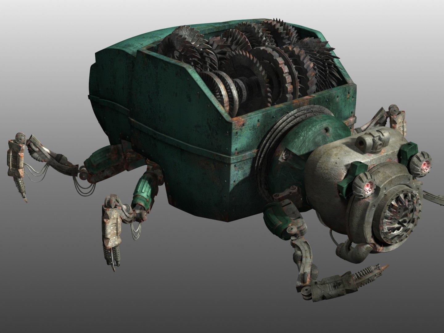 3d Model Garbage Monster
