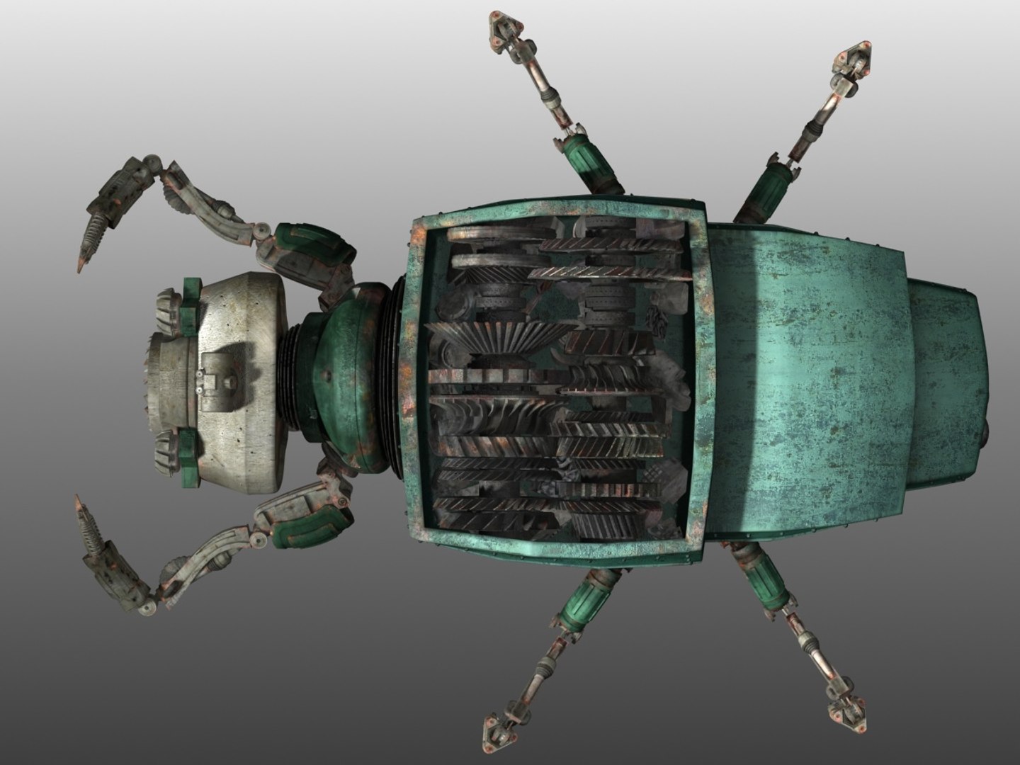 3d Model Garbage Monster