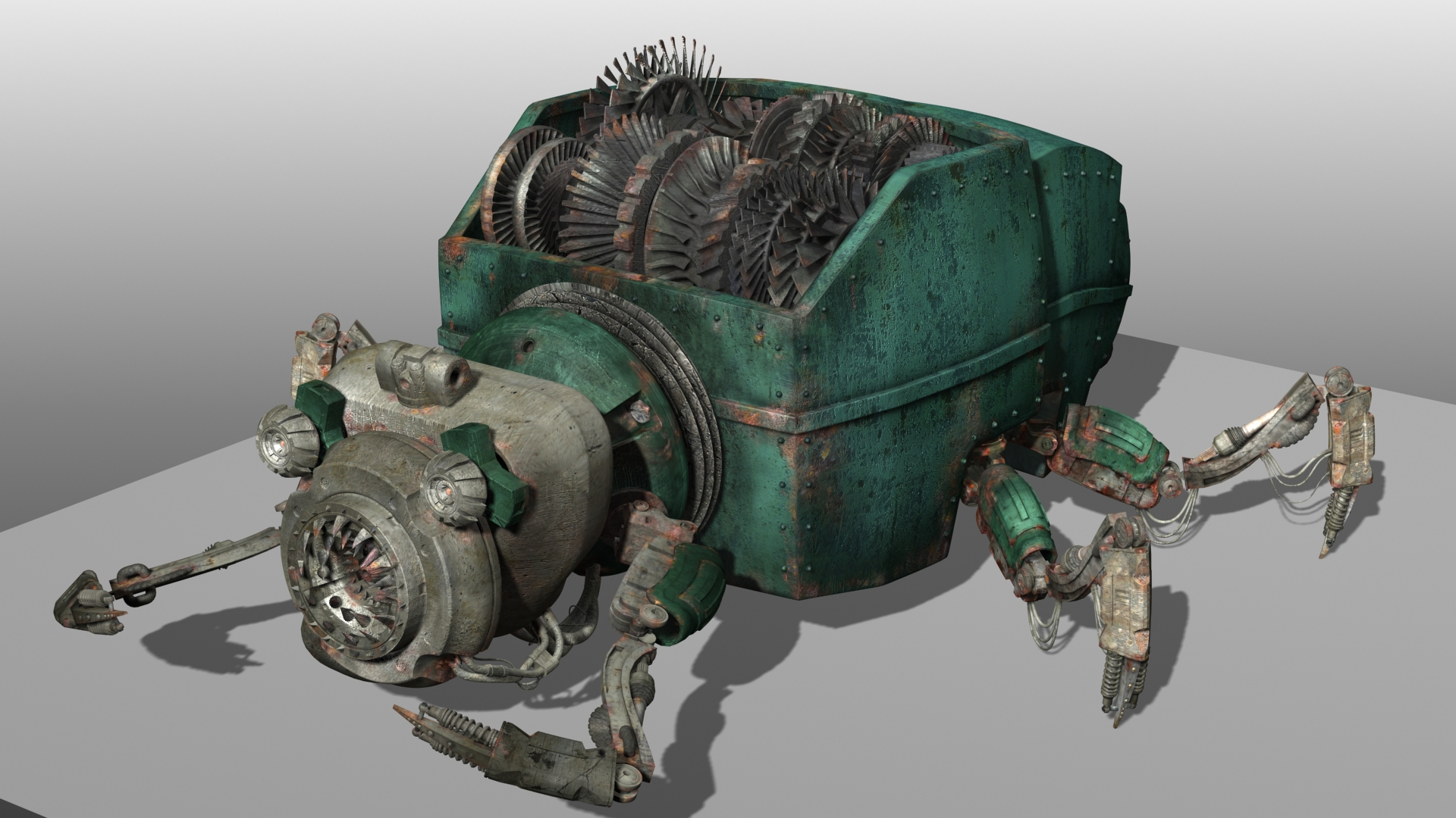 3d Model Garbage Monster